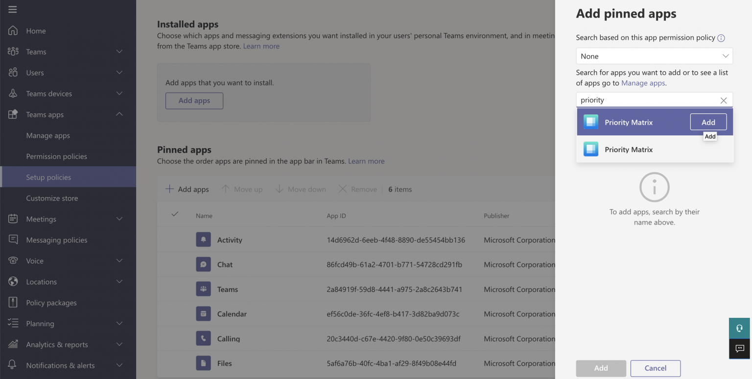 How to pin Priority Matrix for all Microsoft Teams users - Priority ...