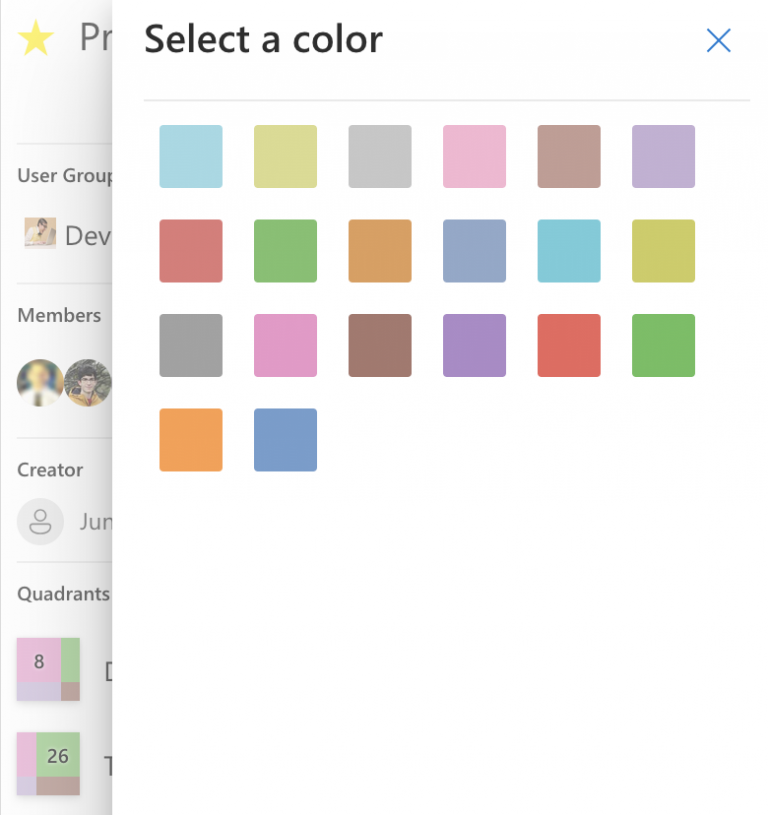 How to customize a Priority Matrix project: Quadrants, Colors, Notes ...