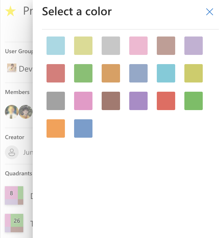 How to customize a Priority Matrix project: Quadrants, Colors, Notes ...