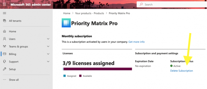 How to cancel your Priority Matrix subscription via Microsoft - Priority Matrix Help