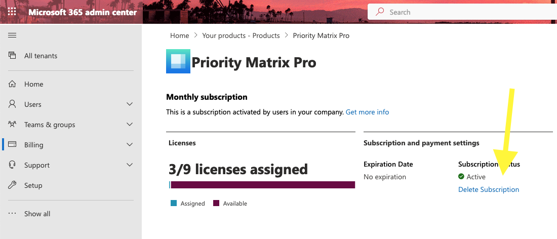 How to cancel your Priority Matrix subscription via Microsoft - Priority Matrix Help