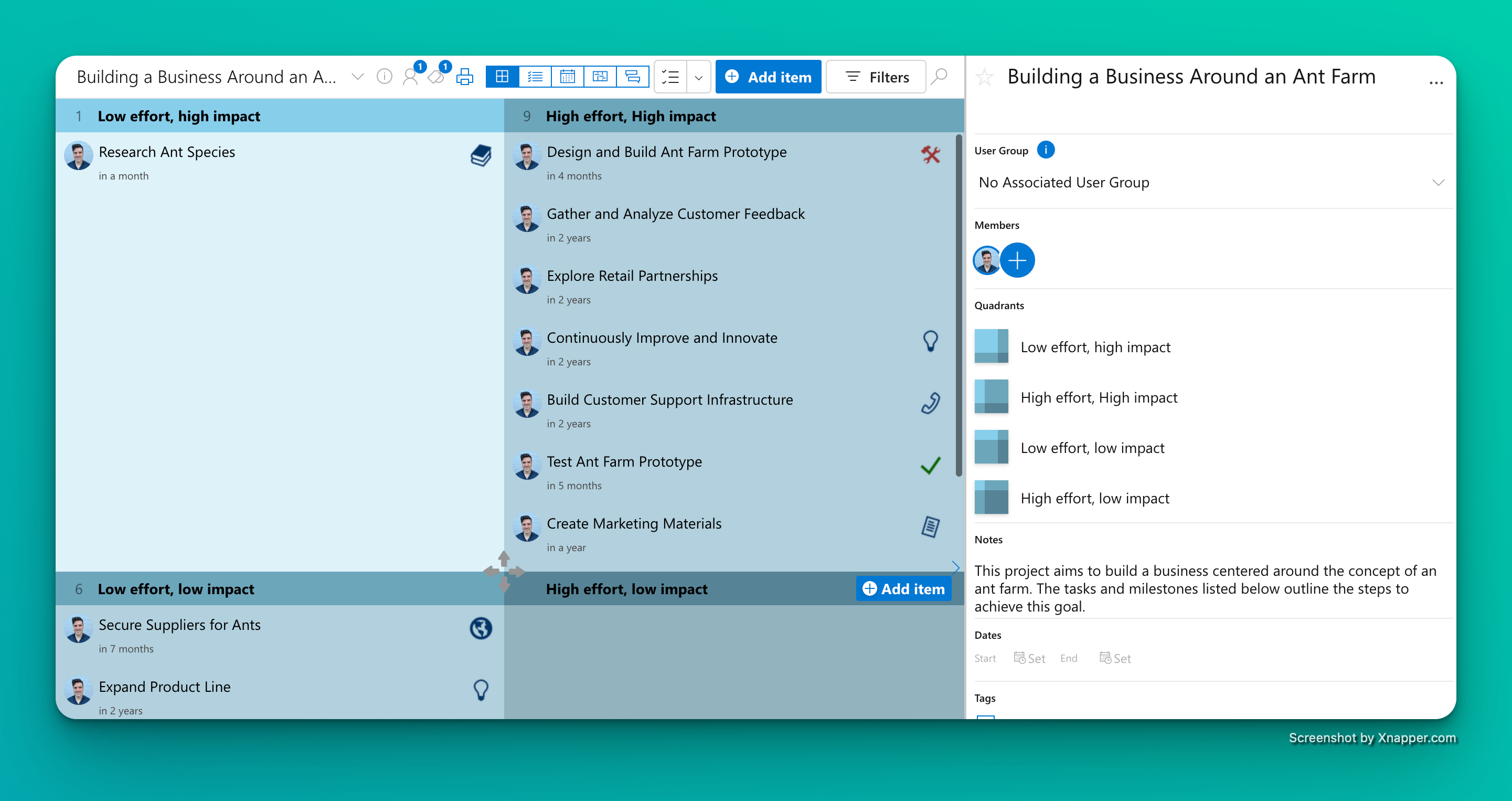 Ant Colony Project In Priority Matrix Priority Matrix Help