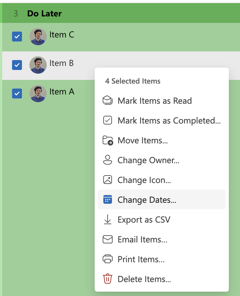 Editing Multiple Items At The Same Time Priority Matrix Help 7587