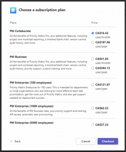 Activating Your Microsoft Subscription for Priority Matrix - Priority Matrix Help