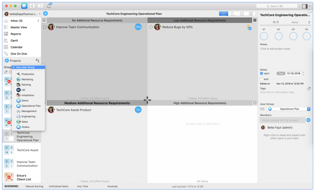 Operational Planning with Priority Matrix Gantt Charts - Prioritization ...