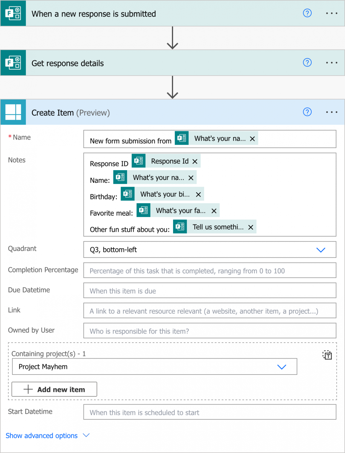 Ingest Microsoft Forms into Priority Matrix with Power Automate ...
